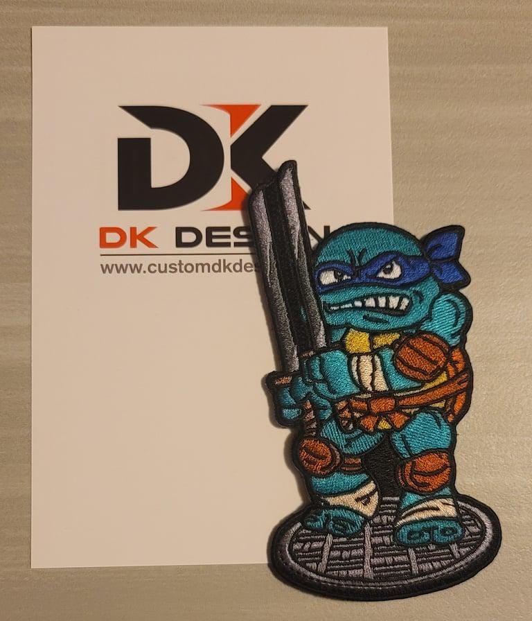 TMNT Leonardo Turtles Patch - Etsy