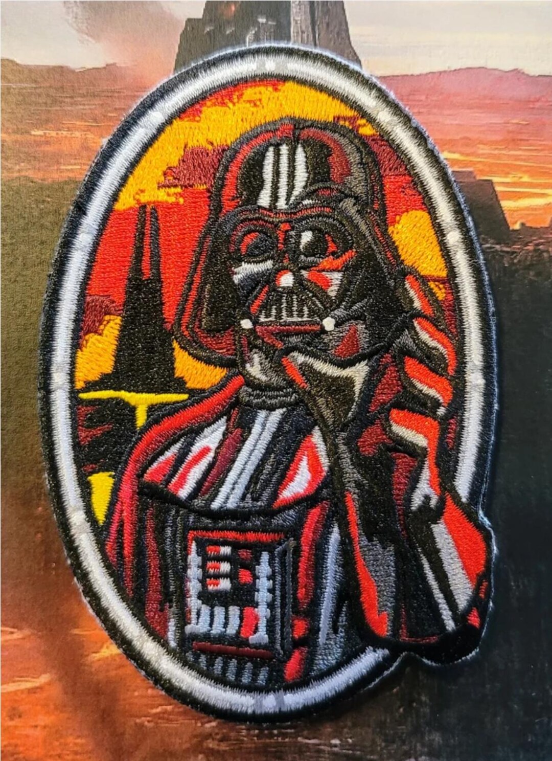 Star Wars Darth Vader Oval Patch - Etsy
