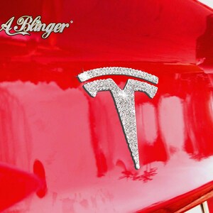 Tesla Model 3 Accessory Logo Emblem Bling Steering Wheel Frunk - Etsy