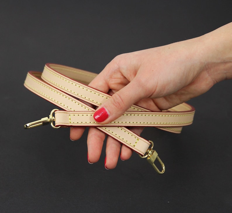 Handcrafted 12mm Vachetta Leather Long Cross Body Strap | Etsy