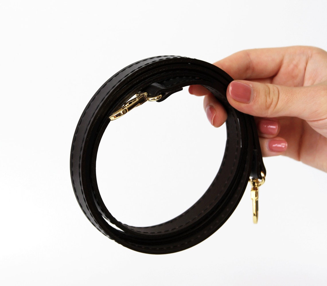 Black Leather 120x15 Cm Long Cross Body Strap Replacement for - Etsy