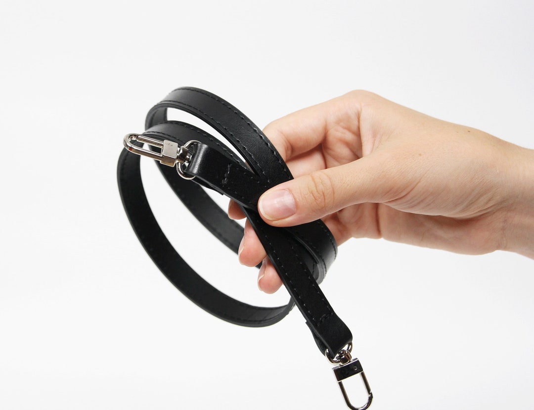 Black Leather Crossbody Strap: 90cm Replacement Bag Strap - Etsy