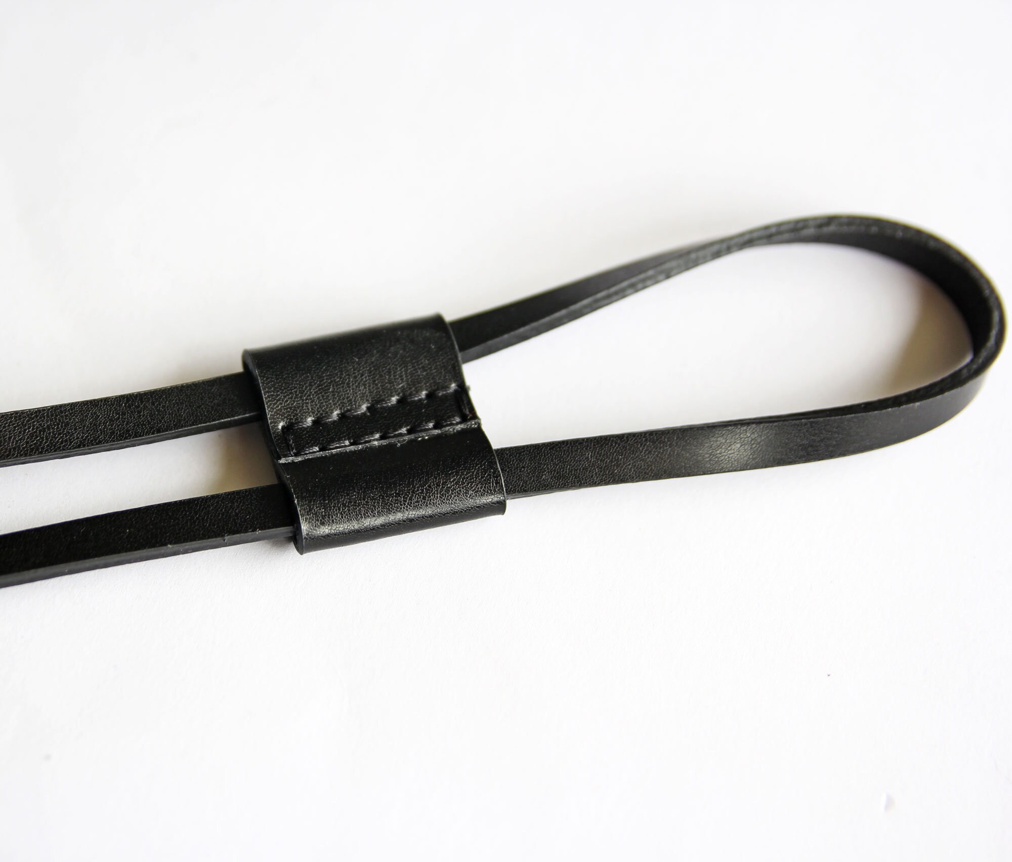 Black Leather Drawstring Lace Plus String Slide Replacement - Etsy