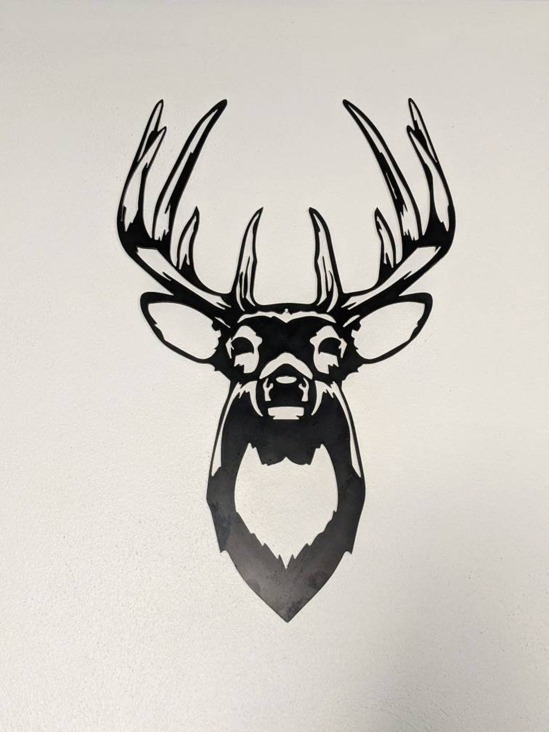 Metal Buck Deer Mount L Gift for the Holidays - Etsy