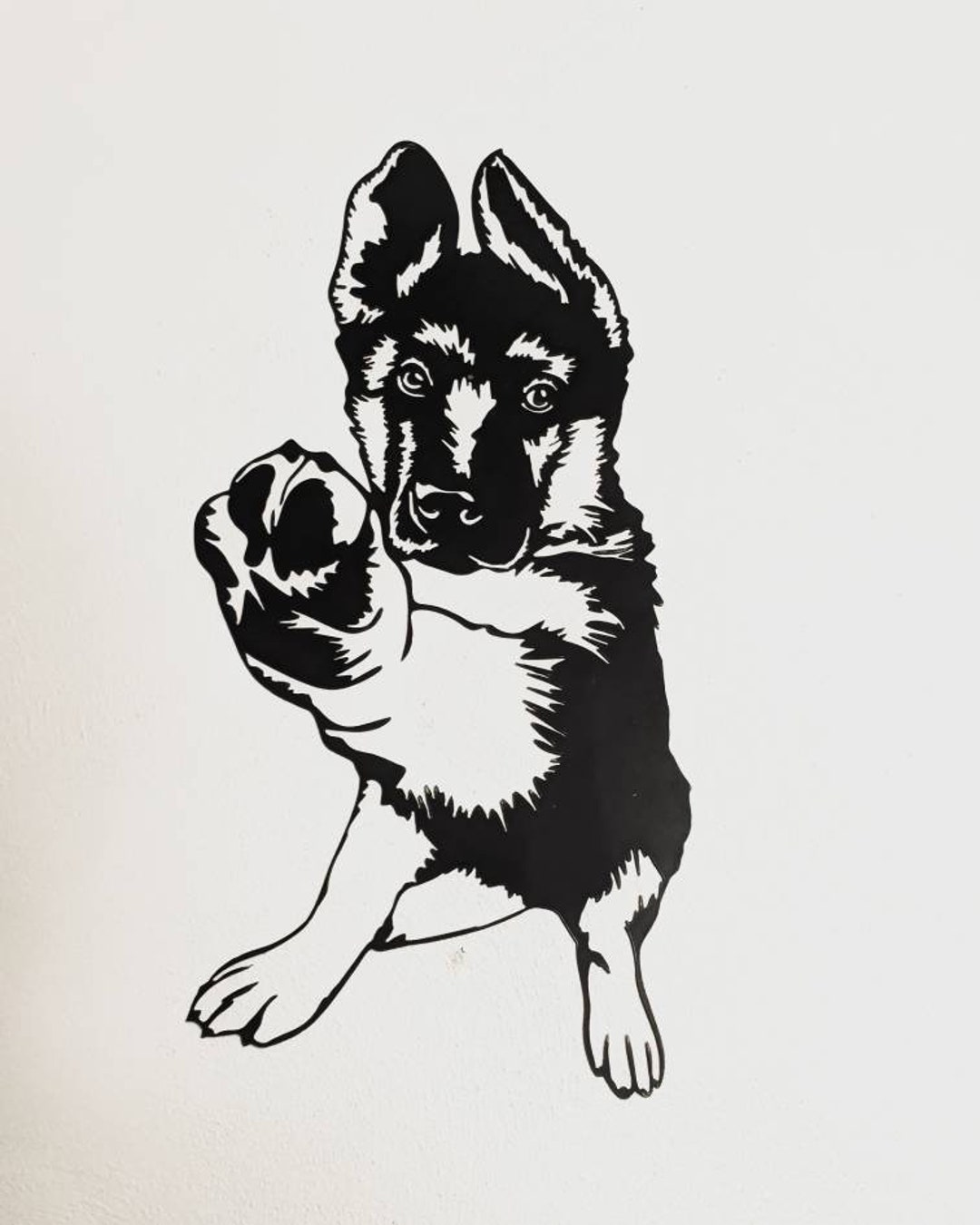 Metal Dog Art - German Shepherd - Etsy
