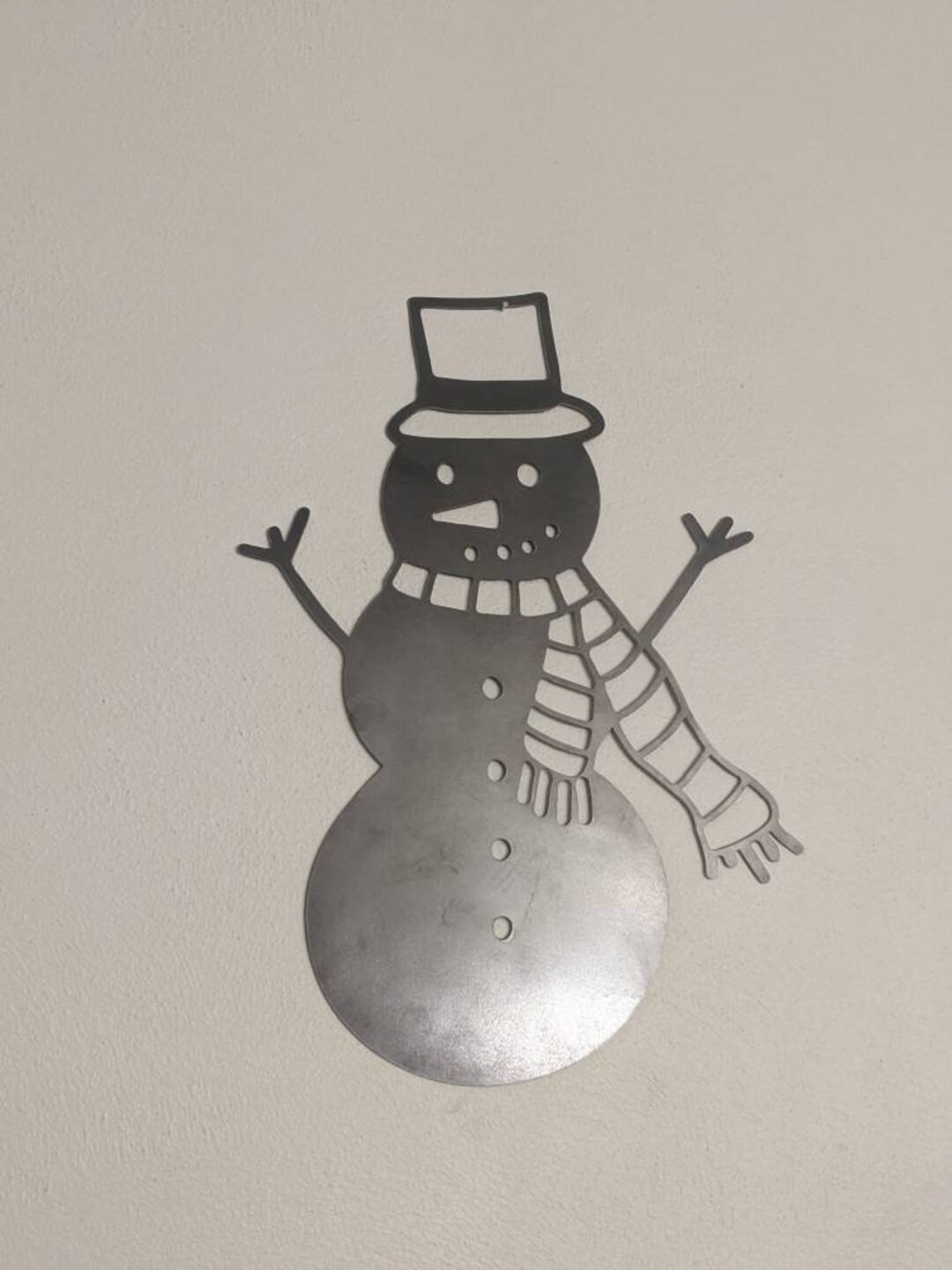Metal Snowman Wall Hanging - Winter Decor - Etsy