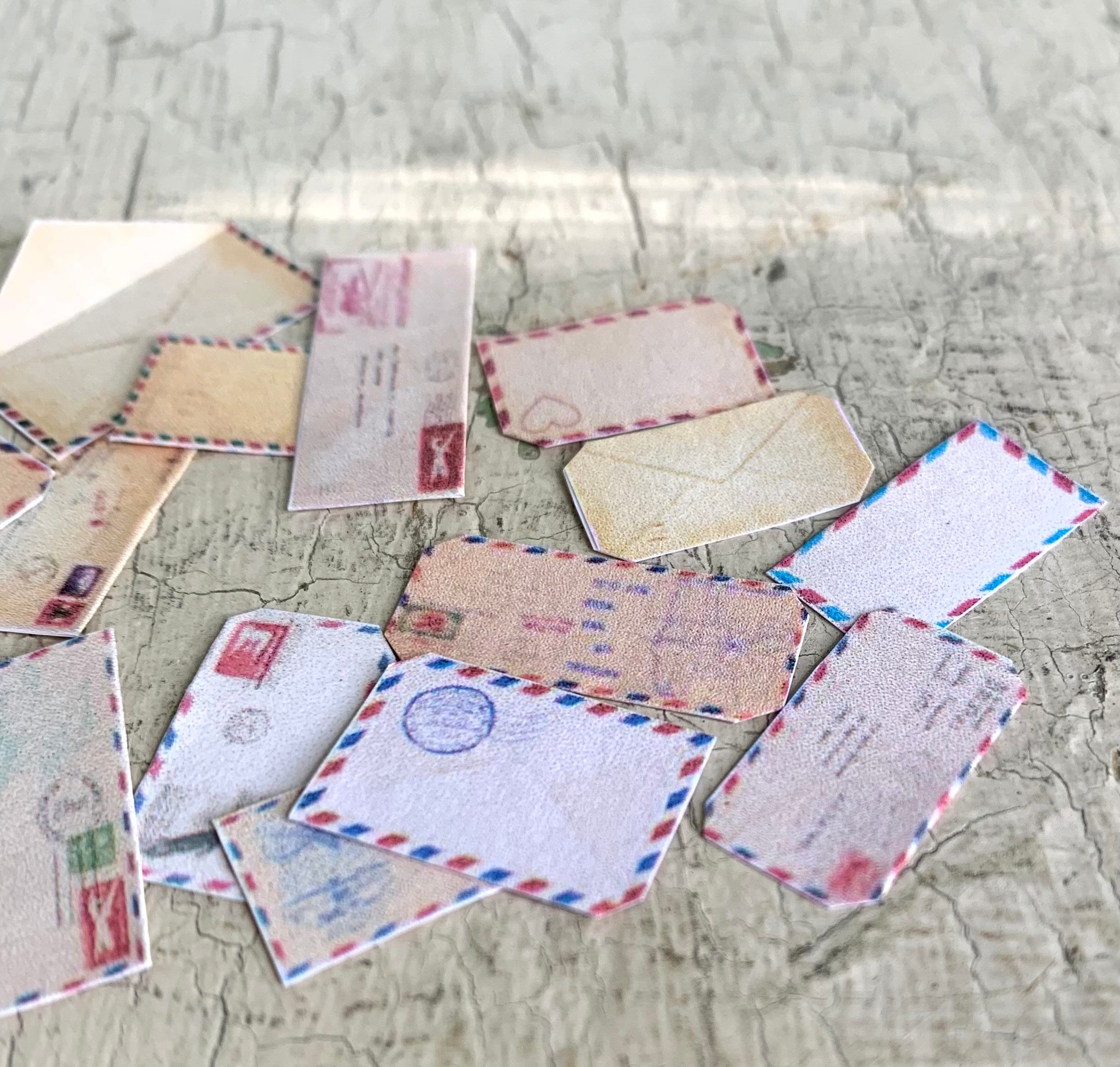 Printable Miniature Vintage Envelopes Diy Dollhouse Etsy