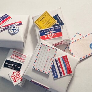 Printable Miniature Postal Labels and Blank Boxes for Dollhouse Offices ...