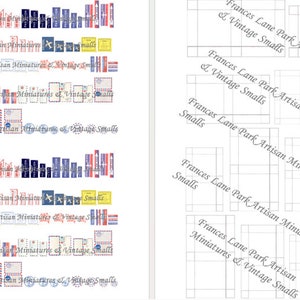 Printable Miniature Postal Labels and Blank Boxes for Dollhouse Offices ...