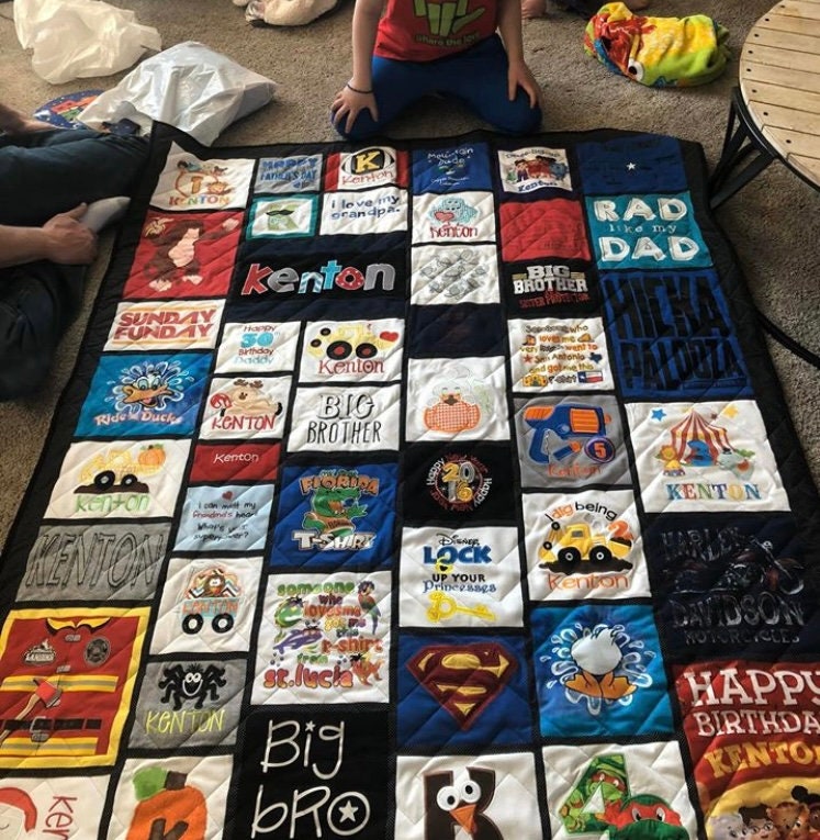 DIY T-shirt Quilt Kit With Your Items! - Etsy