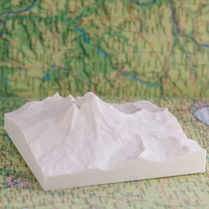 Mount Baker 3D Model Mountain Gift for Hikers, Skiers Desk Accessory - Etsy