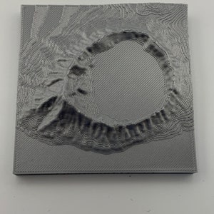 Diamond Head lēʻahi, Honolulu 3D Model Art, 3D Printed Oahu Hawaii ...