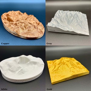 Mount Baker 3D Model Mountain Gift for Hikers, Skiers Desk Accessory - Etsy