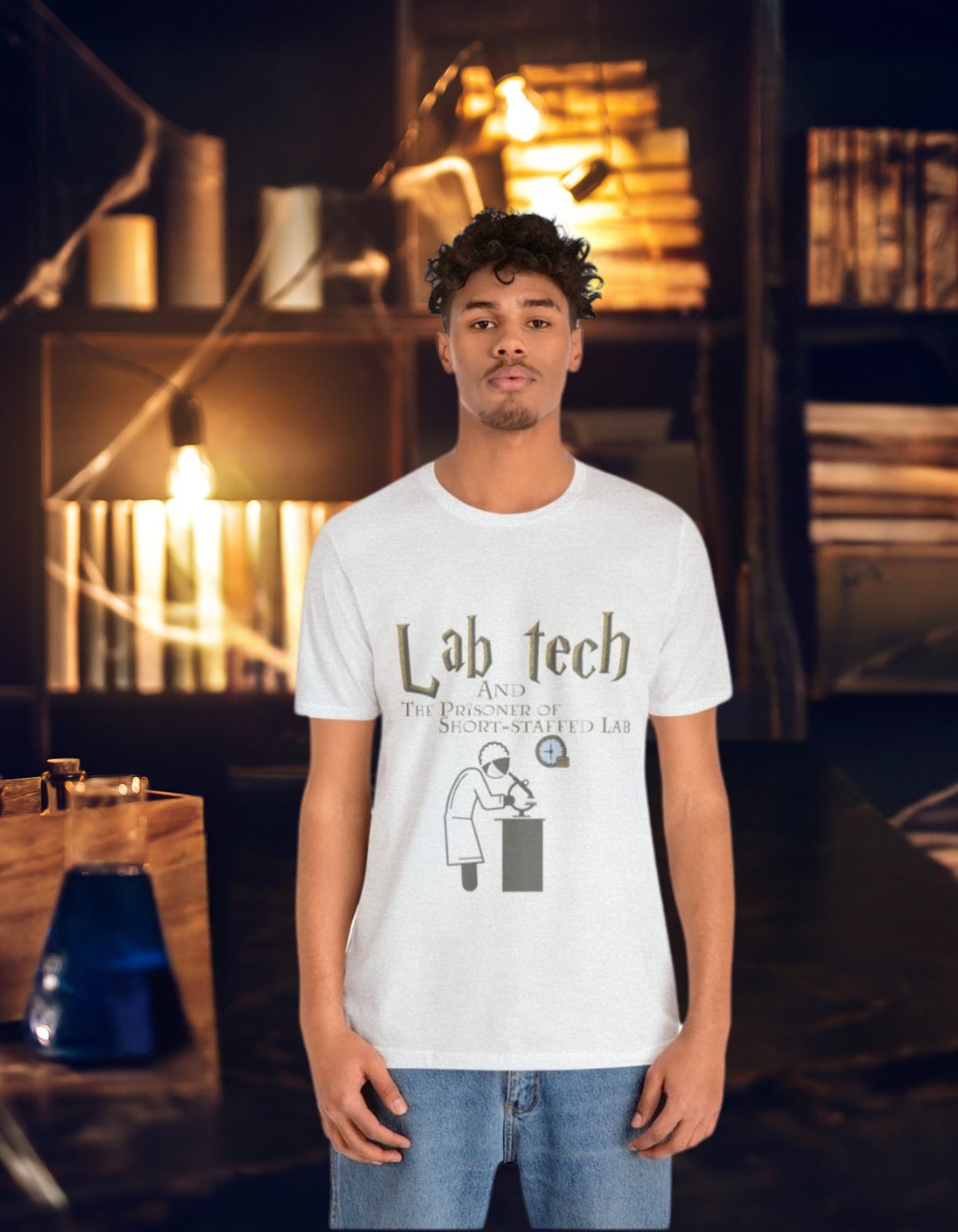 Magic Inspired Med Tech Shirt, Lab Humor, Wizard Lab Tech Shirt, Funny ...