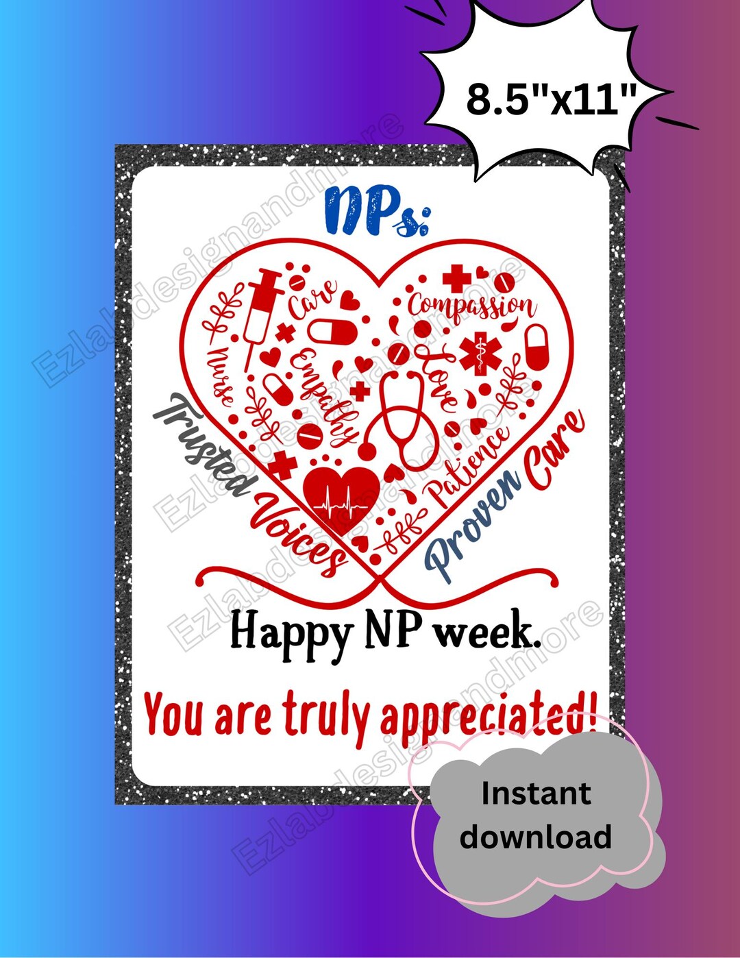 Nurse Practitioner Appreciation Poster: NP Week 2025 Printable (PDF) - Etsy
