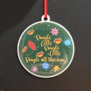 Microbiology Glow-in-the-dark Christmas Ornament - Science Holiday ...