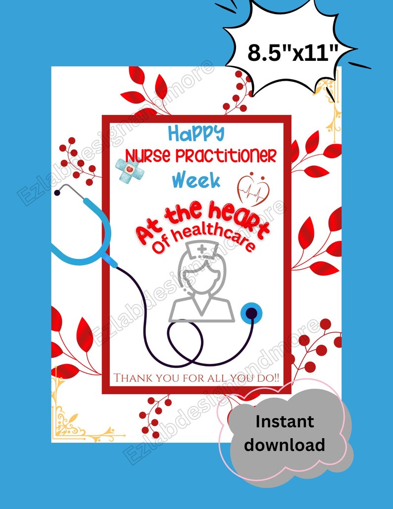Nurses Week 2024 Poster for Instant Download, Nurses Week Printables ...