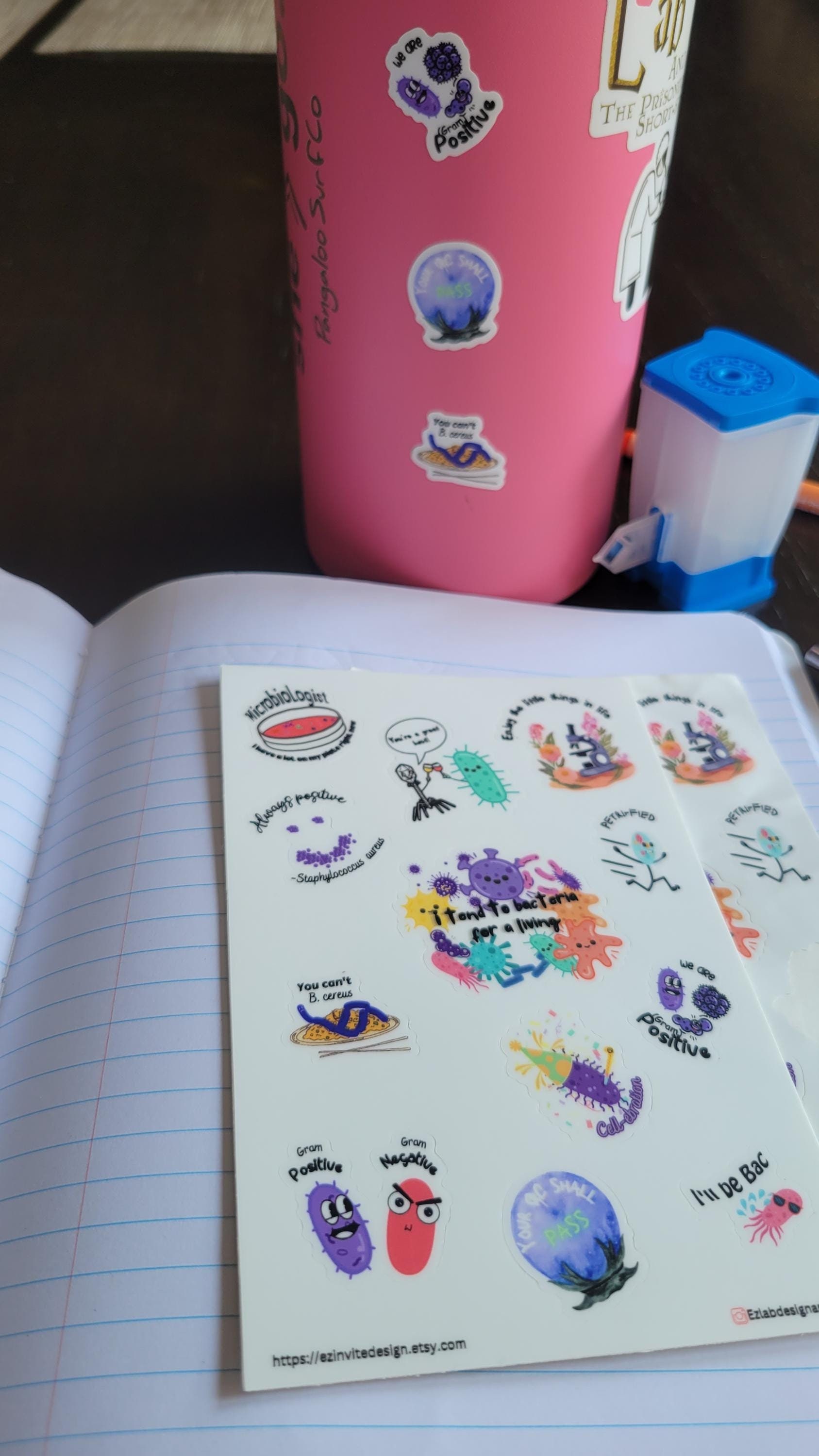 Microbiology Sticker Sheet, Microbiology Pun, Microbiology Pun Sticker ...