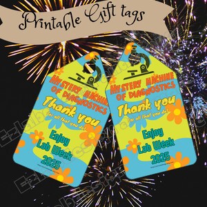 Lab Week Gift Tags, Lab Week 2025 Printable Gift Tags, Instant Download ...