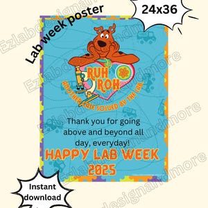 Lab Week 2025 Printable Posters 24x36 In, Instant Download, Lab ...