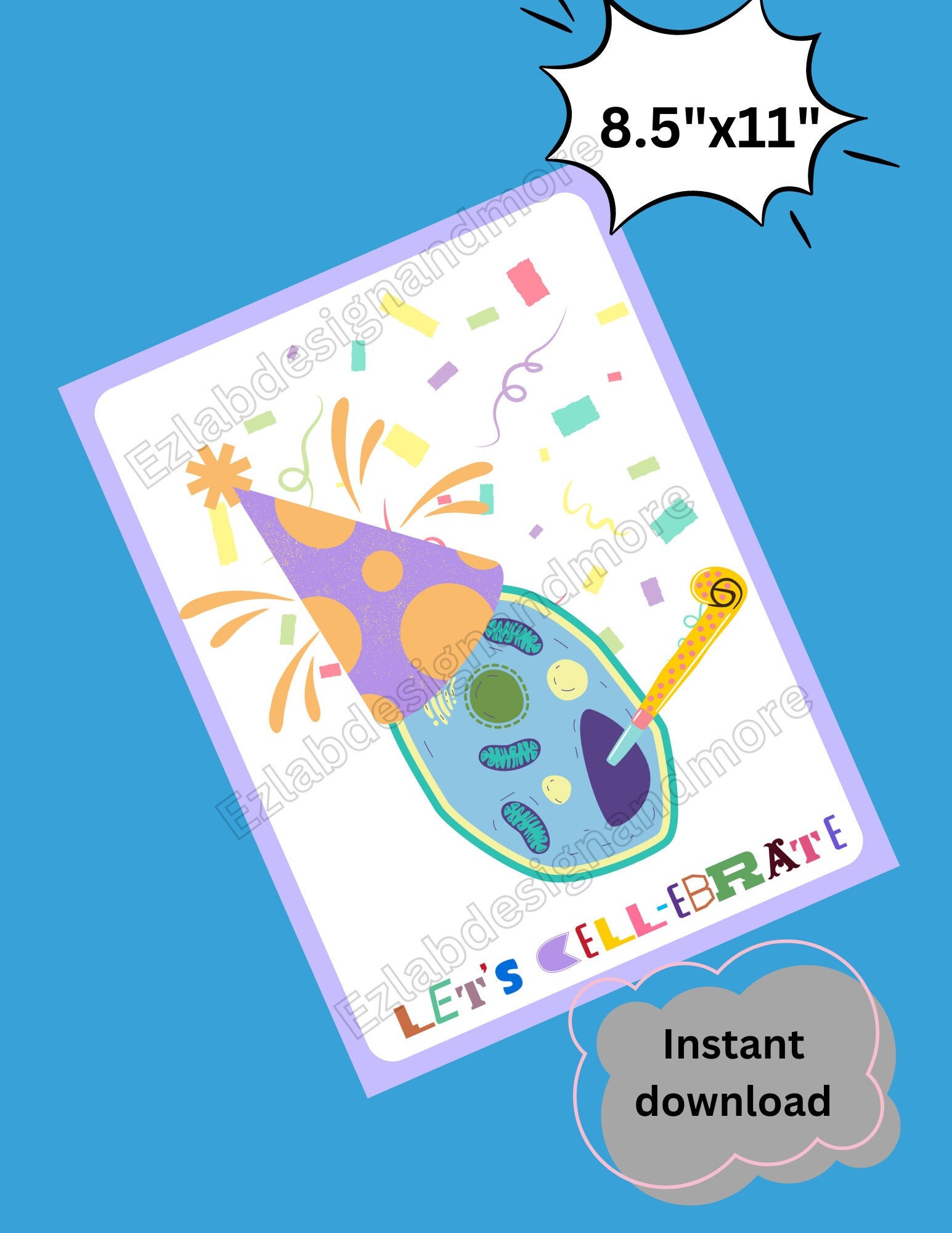 Lab Celebration Printable Posters, Instant Download, Promotion, Thesis ...