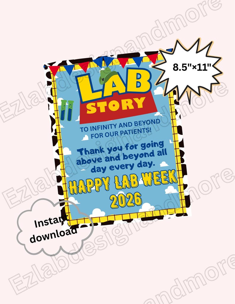 Lab Week 2026 Poster Pdf, Lab Story Printables - Etsy UK