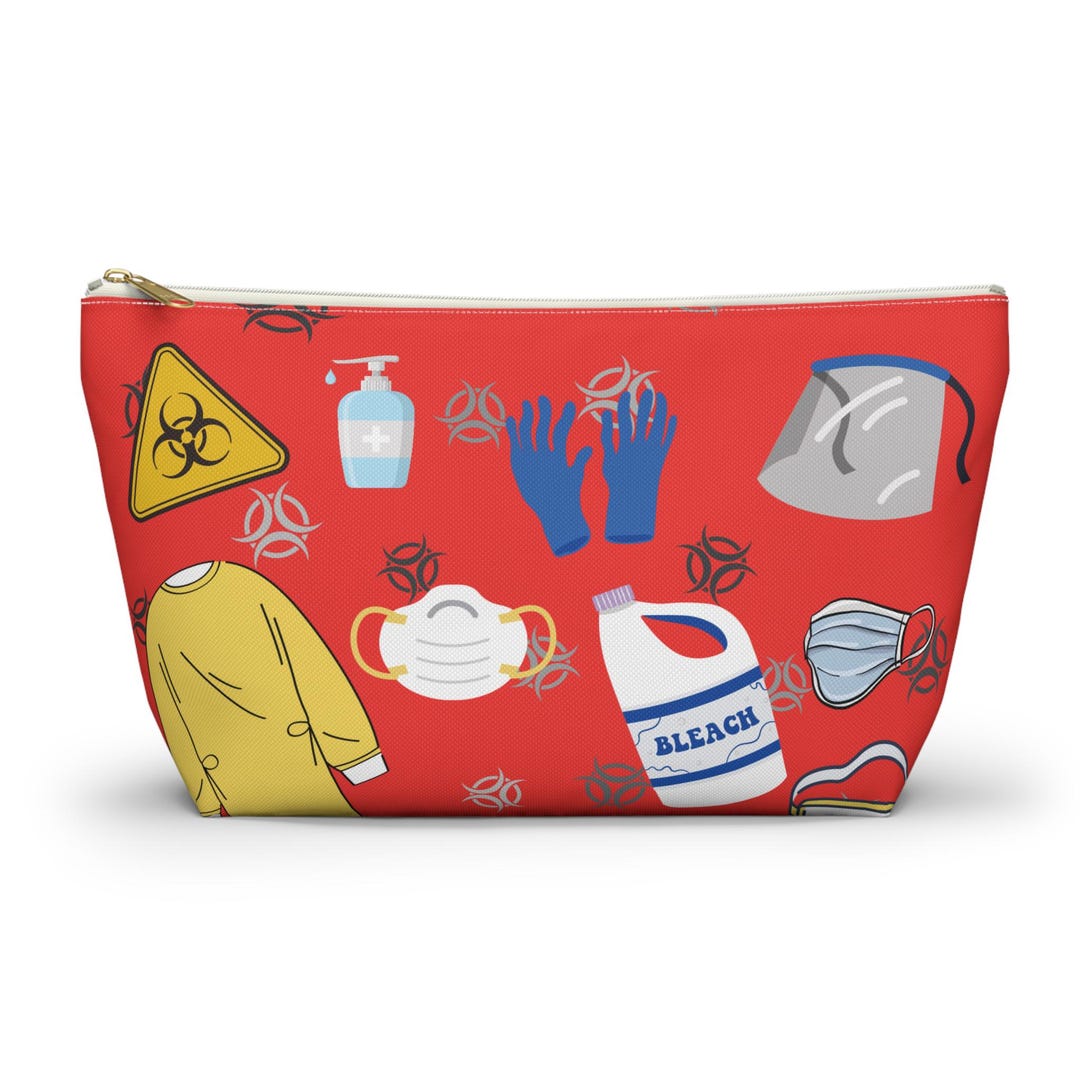 PPE Accessory Pouch W T-bottom, Gift for a Lab Tech or Cleaning ...