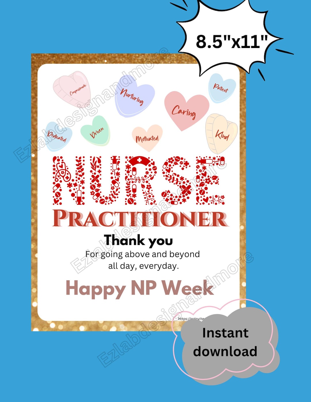 Nurse Practitioner Week 2025 Poster: Printable NP Thank You Gift (PDF) - Etsy