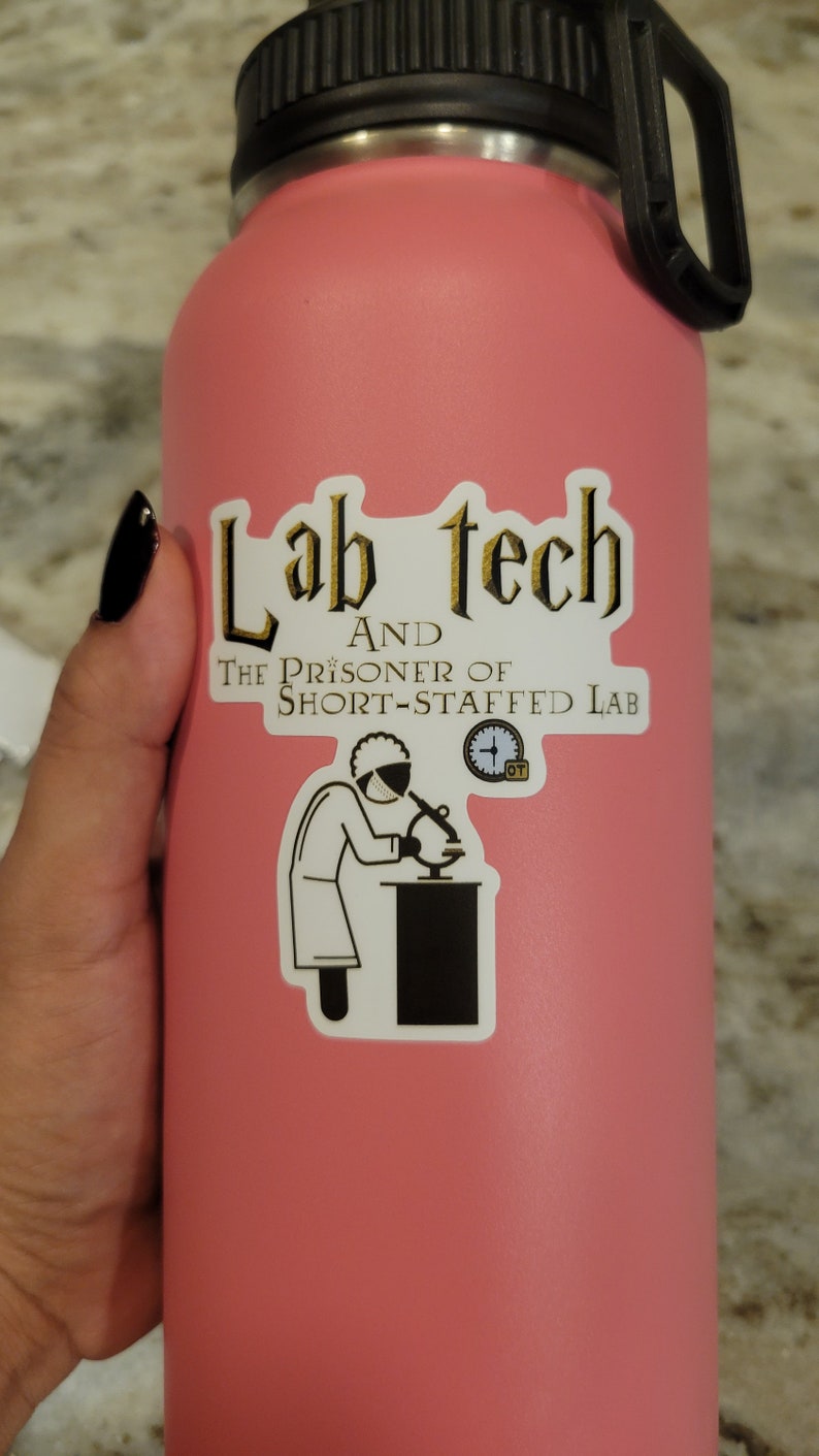 Wizard Inspired Lab Tech Sticker: Short-staffed Parody - Etsy