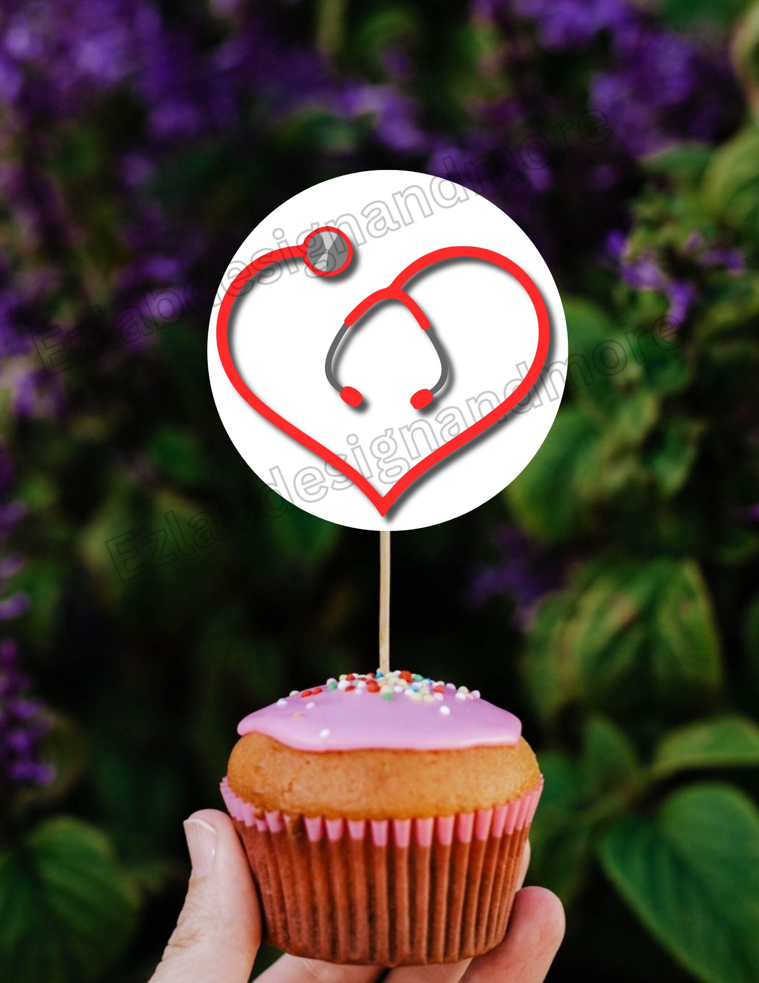 Nurses Week Cupcake Toppers, Printable Cupcake, Cake Toppers for Nurses ...
