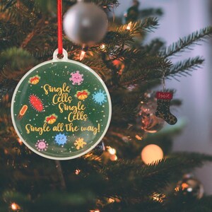 Microbiology Glow-in-the-dark Christmas Ornament - Science Holiday ...