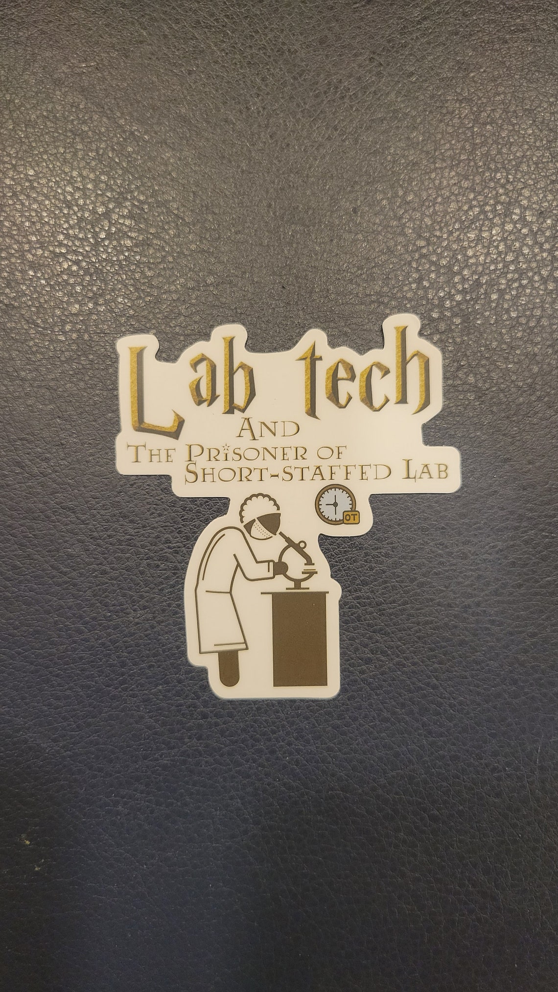 Wizard Inspired Lab Tech Sticker: Short-staffed Parody - Etsy