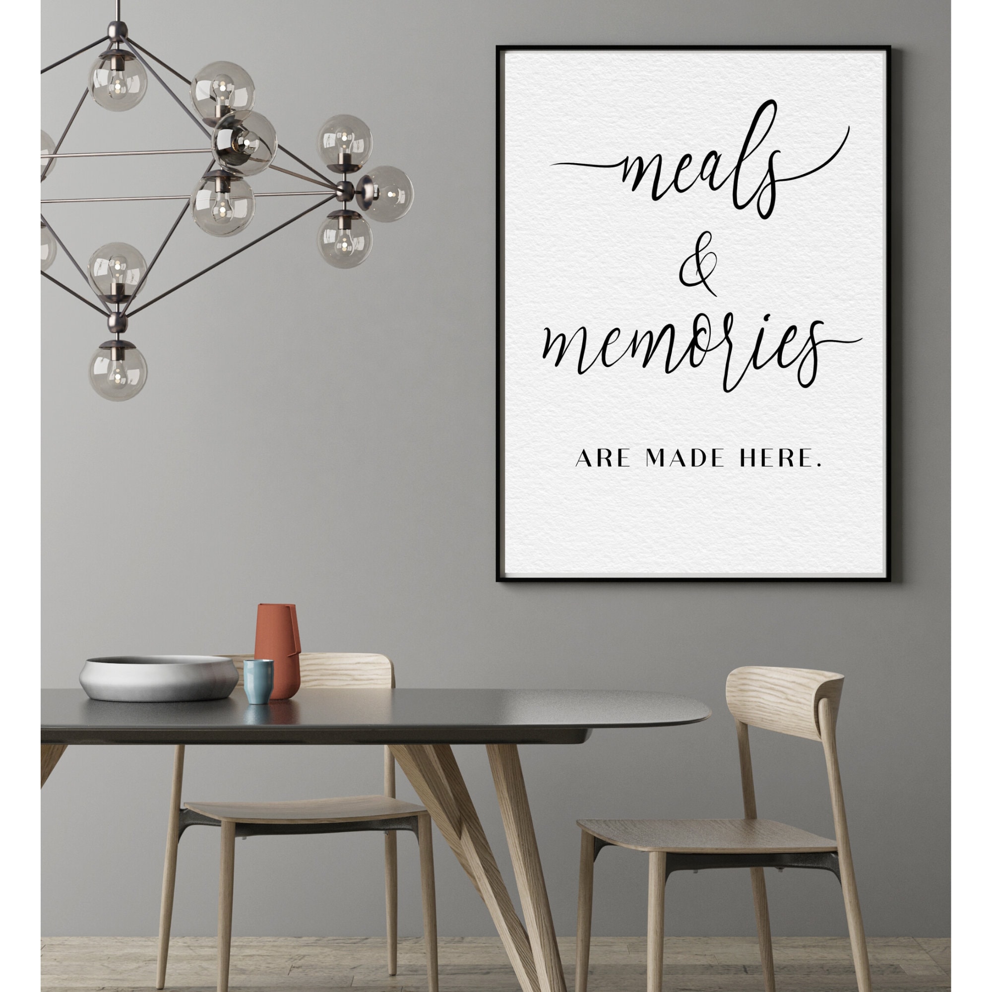 Meals and Memories Are Made Here, Farmhouse Kitchen, Minimalist Home ...