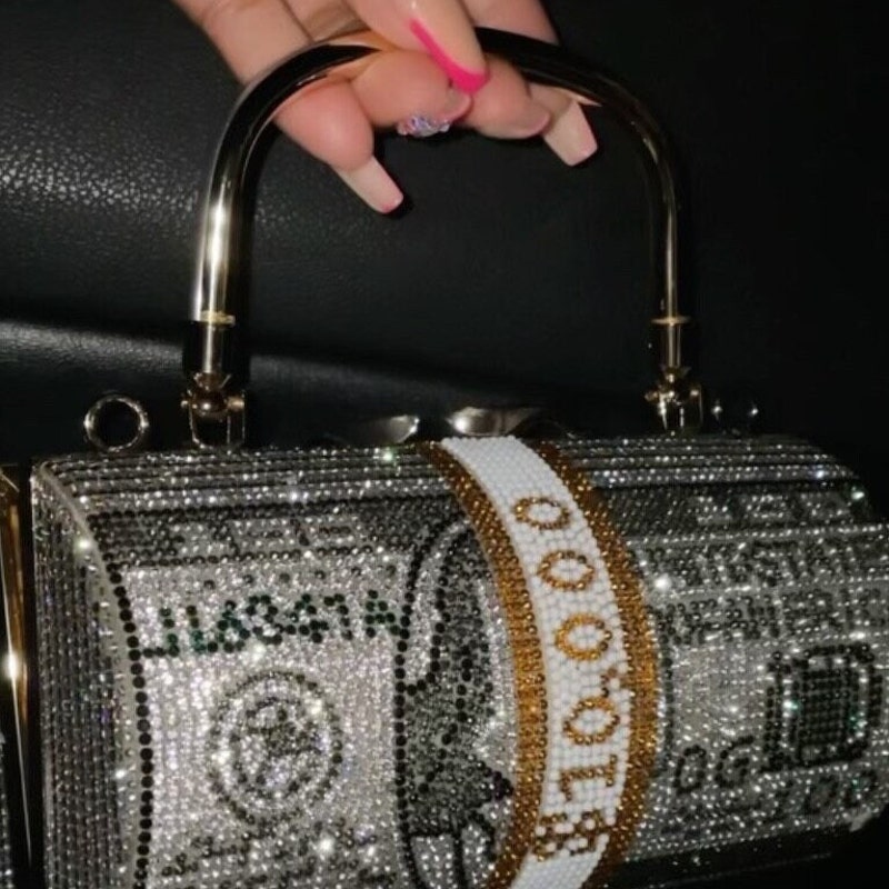 Rhinestone Purse - Etsy