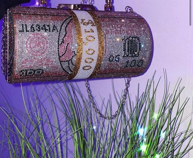 Rhinestone 100 Dollar Bill Clutch, Bling Handbag - Etsy