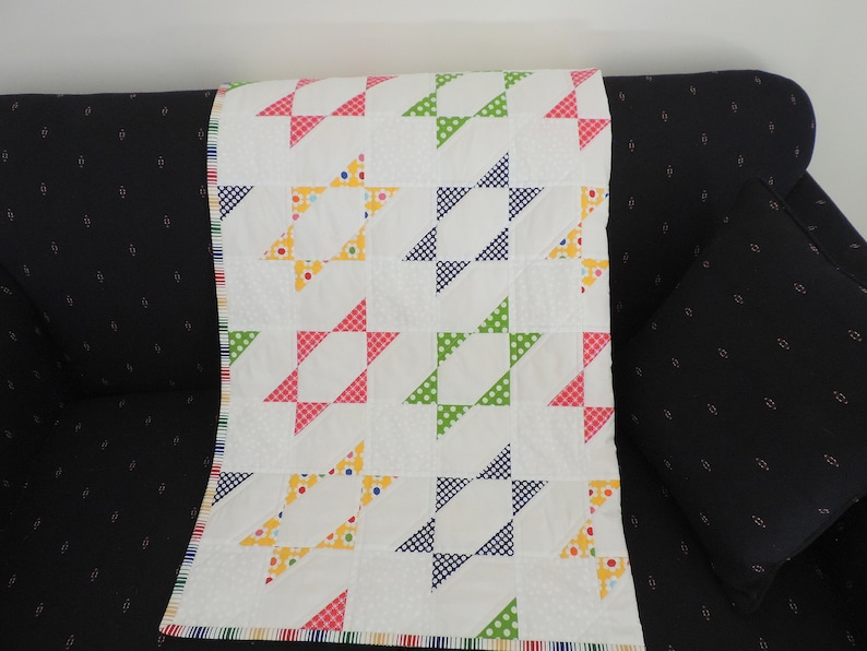 Star Baby Quilt Pattern, Stretched Star, Beginner Quilting (PDF ...