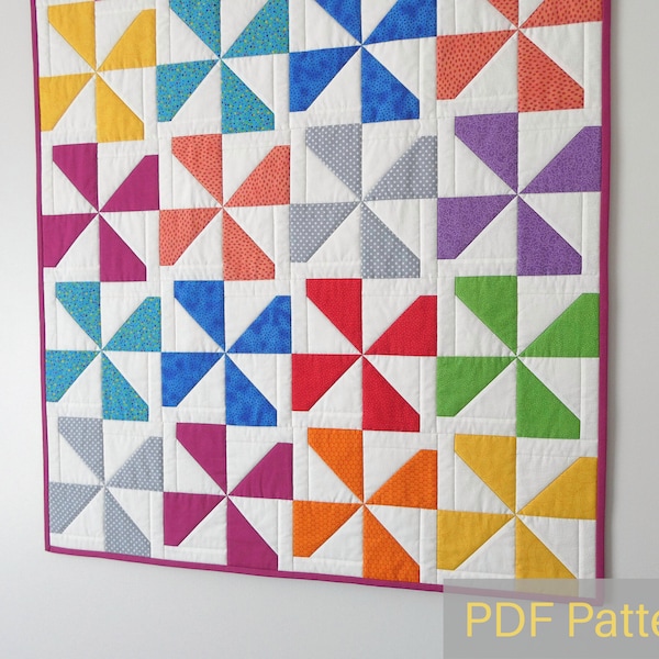 Pinwheel Quilt Pattern - Etsy