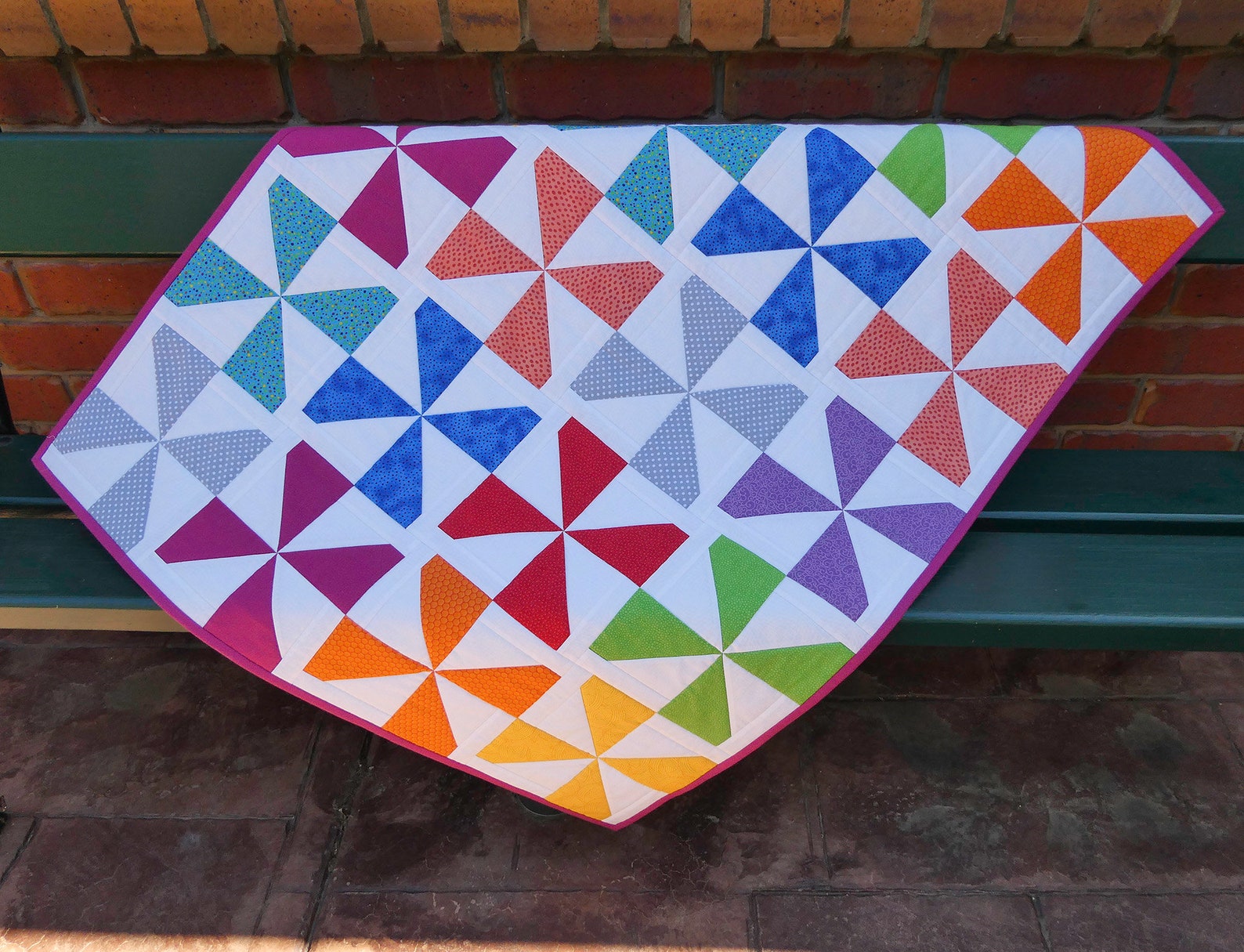 Modern Pinwheel Baby Quilt Pattern PDF Instant Download Easy | Etsy ...