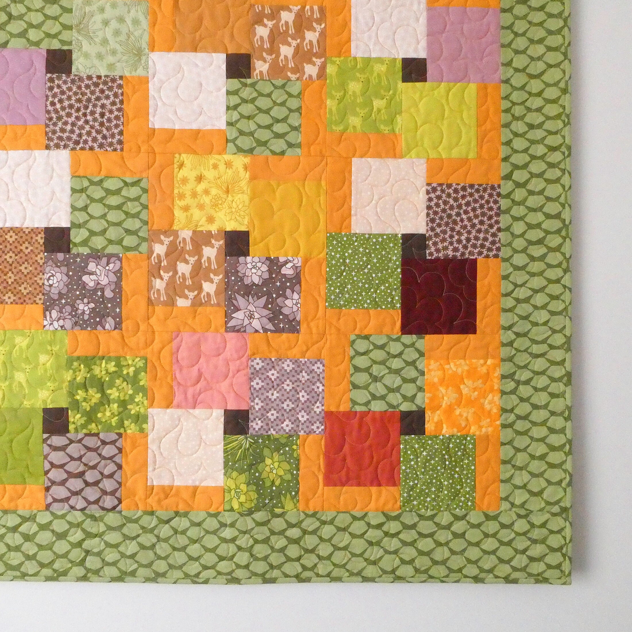 Scrappy Squares PDF Baby Quilt Pattern, Baby/toddler Size, Instant ...