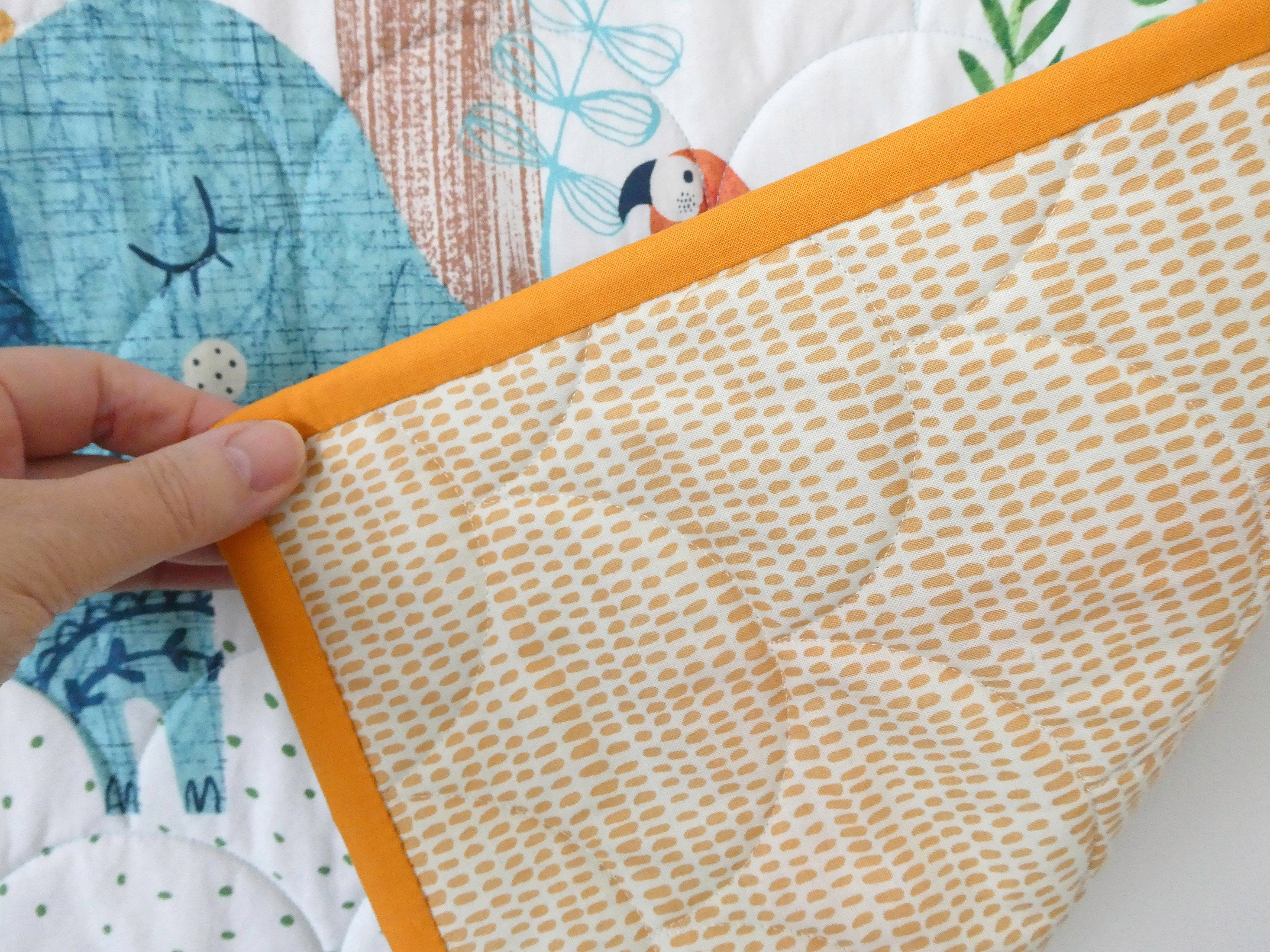 Quilted Nursery Panel Baby Blanket Jungle Themed Baby Quilt - Etsy