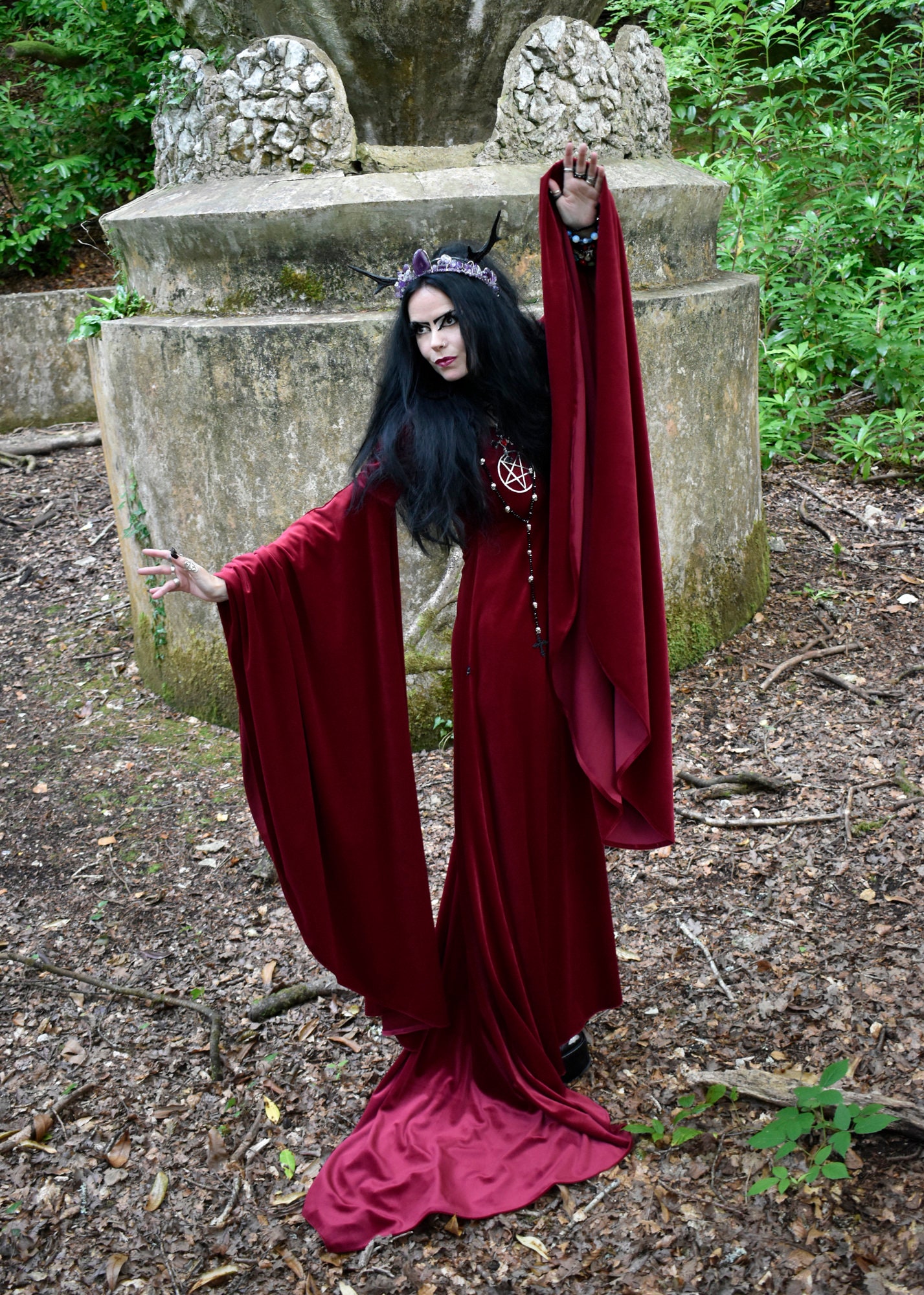 The Celebrian Gown Steamed Velvet Medieval Elven LOTR Dress - Etsy