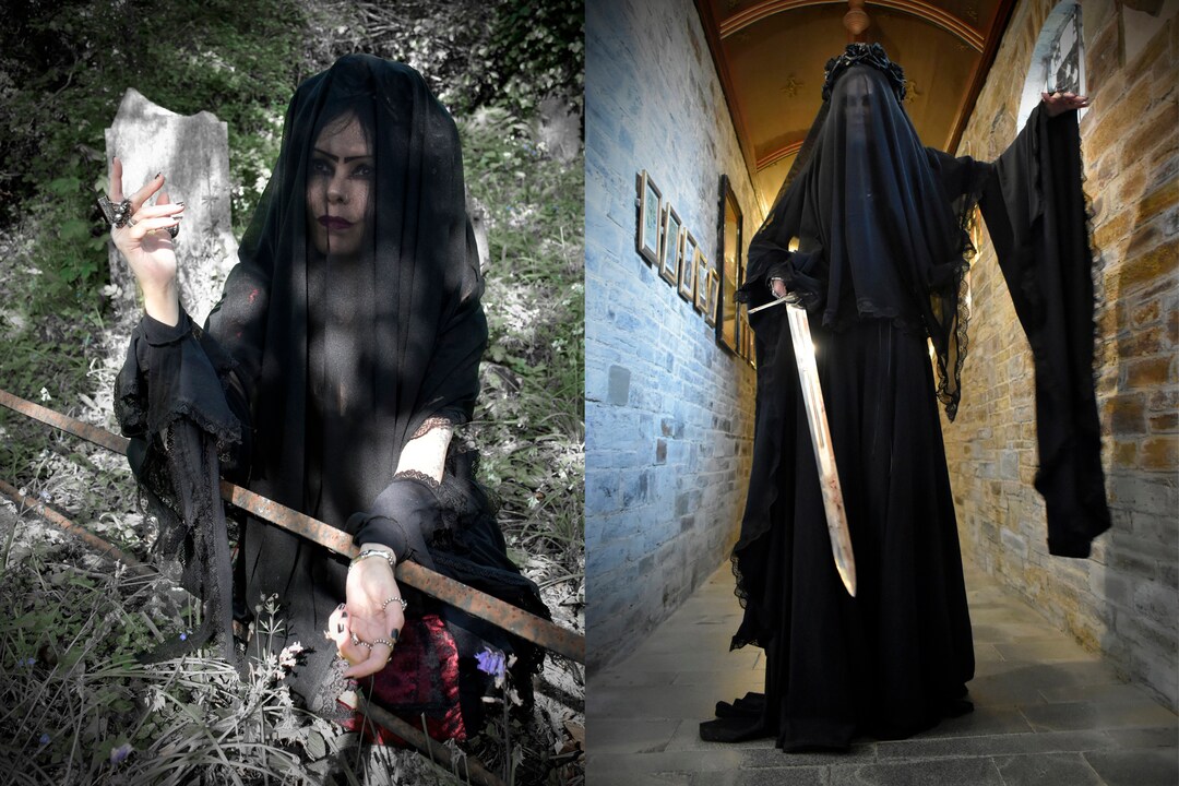 The Spookerveil Spooky Witchy Goth Veil by Moonmaiden Gothic Clothing ...