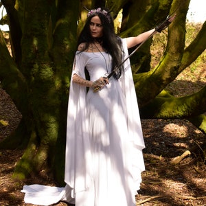 Fae of the Falls Gown Made to Measure Cotton Elven Fairy Witch Medieval ...