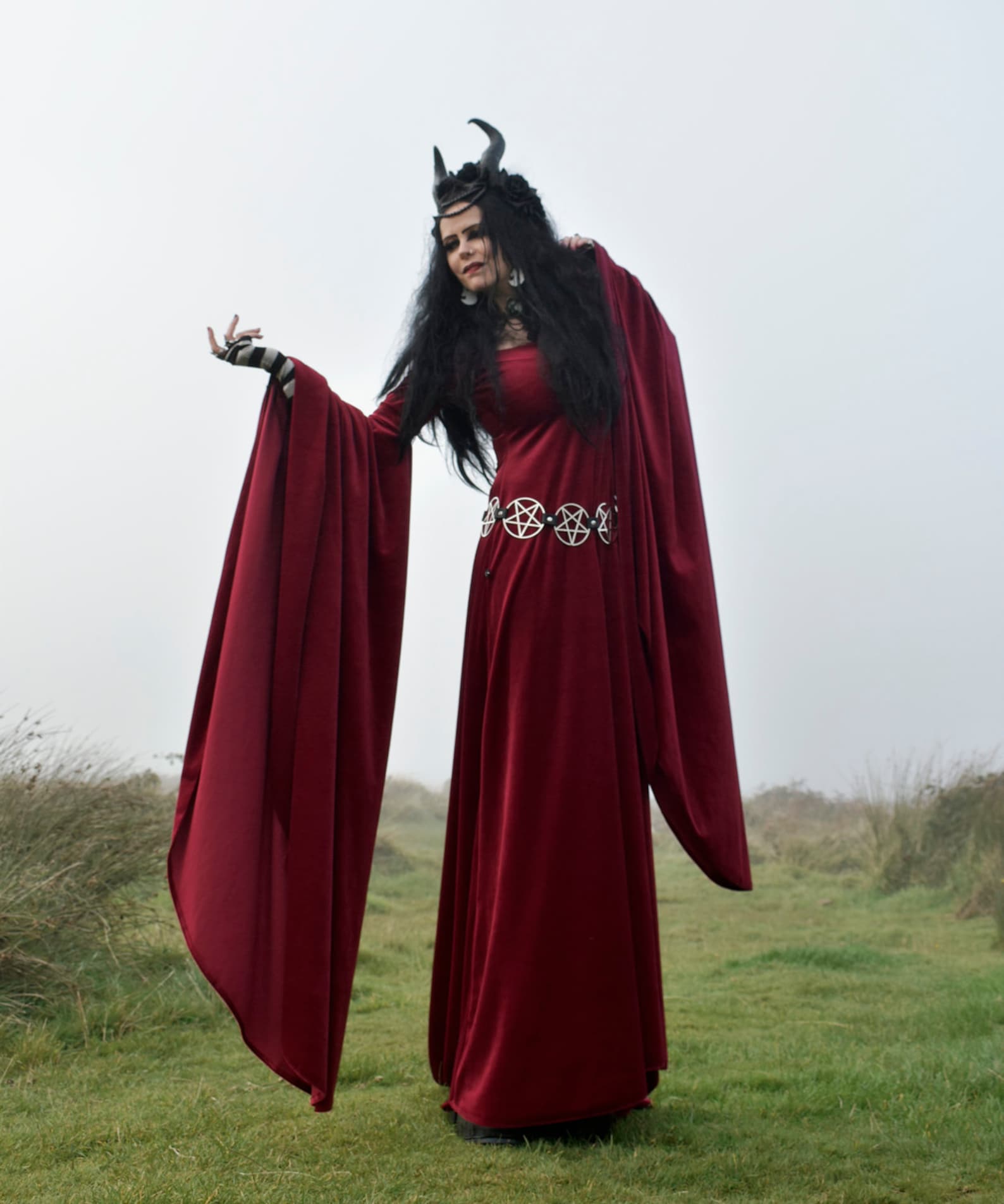 The Celebrian Gown Steamed Velvet Medieval Elven LOTR Dress - Etsy