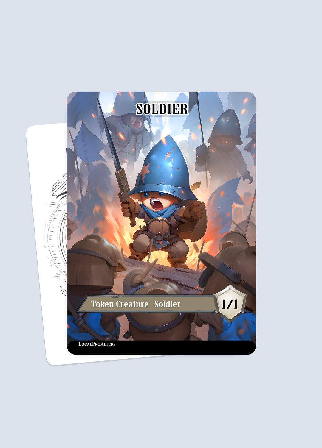 Soldier Token #1 - Magic Custom Tokens for MTG - Etsy