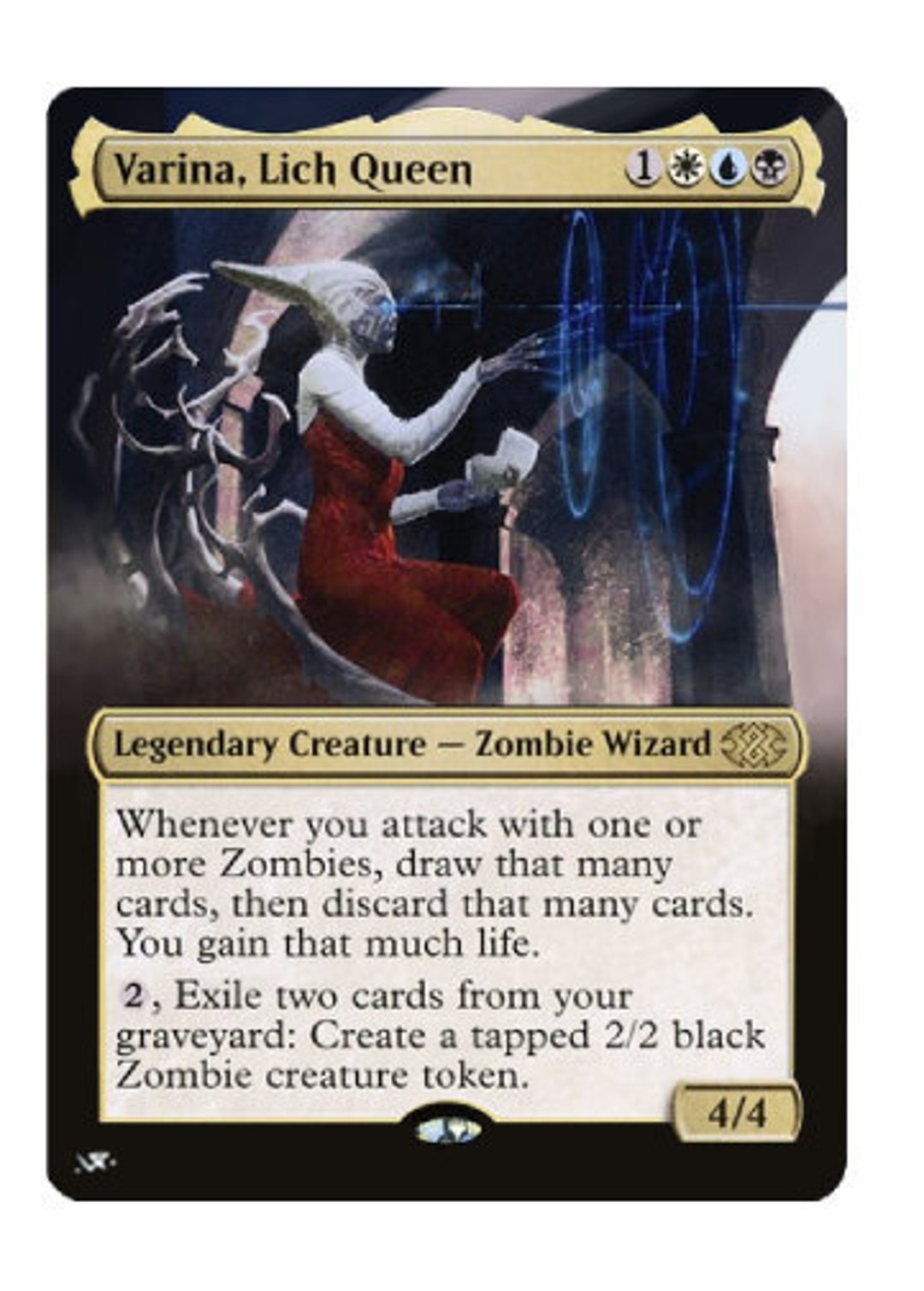 Mtg Altered Art Card-varina, Lich Queen - Etsy