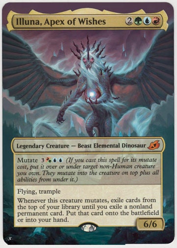Mtg Altered Art Card-illuna, Apex of Wishes - Etsy