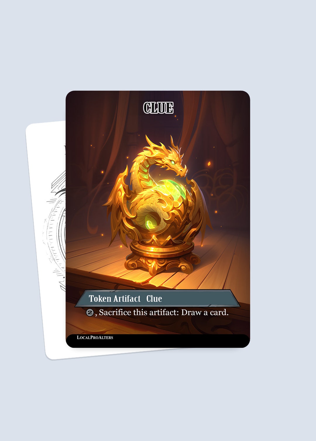 Clue Token #2 - Magic Custom Tokens for MTG - Etsy