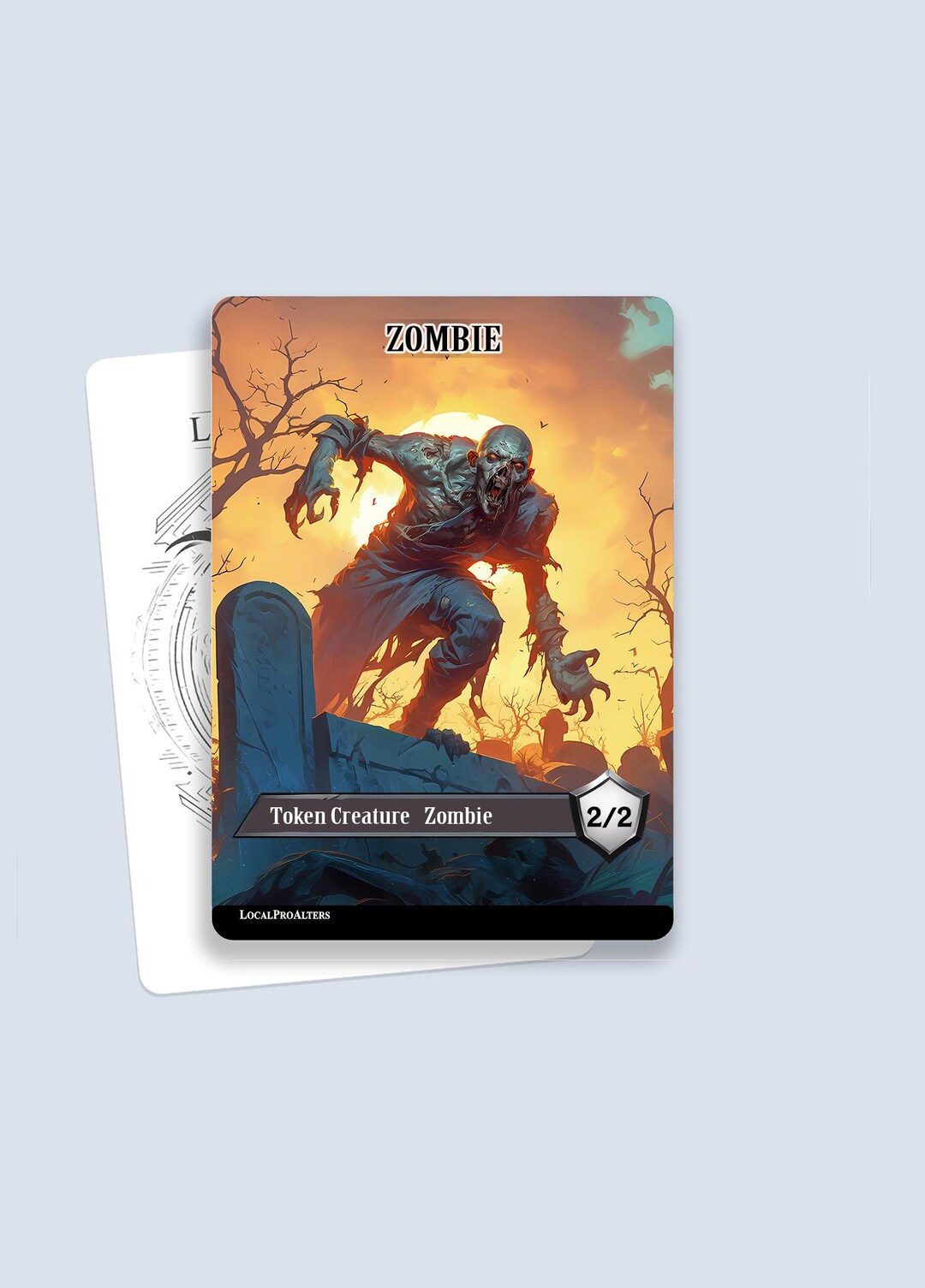 Zombie Token #7 - Magic Custom Tokens for MTG - Etsy