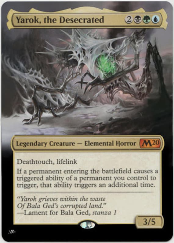 Mtg Altered Art Card-yarok the Desecrated - Etsy